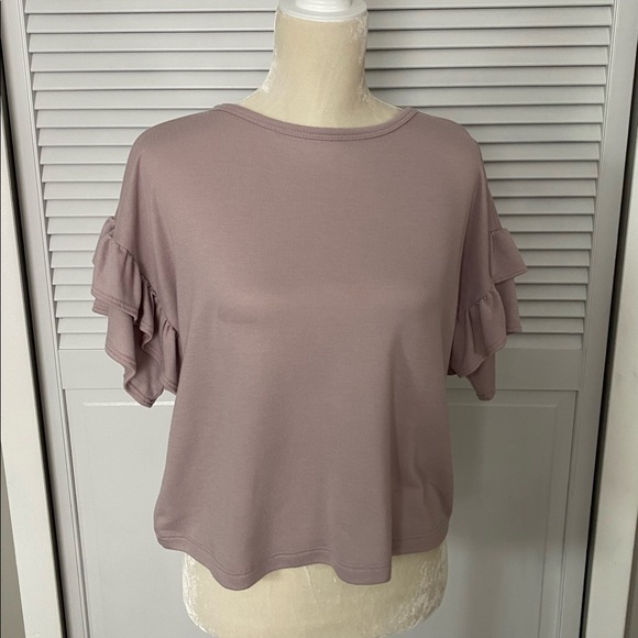 Ginger G | Tops | Super Cute Comfy Dusty Mauvelavender Top | Poshmark